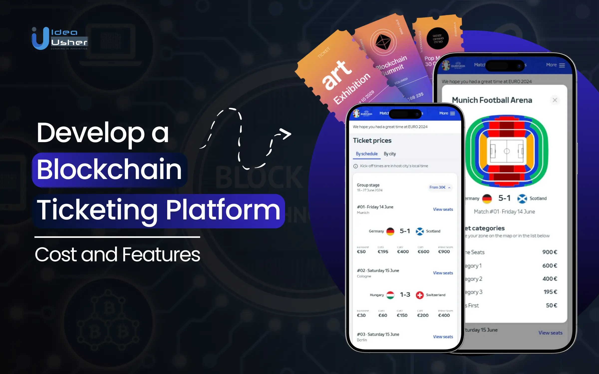 Develop a Blockchain Ticketing Platform - Cost and Features - Idea Usher
